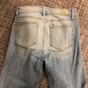 PAIGE | Jeans | Paige Distressed Patch Jeans | Poshmark